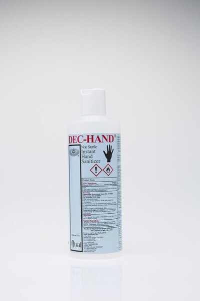 Veltek DECON-HAND, Ethanol Based Sanitizer, Attachable Pump, 16oz | DiNovo