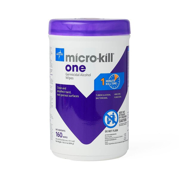 Medline Micro-Kill One, Germicidal Alcohol Wipes | DiNovo