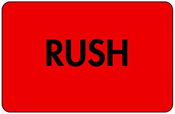 Red Rush Label Non-Sterile | DiNovo