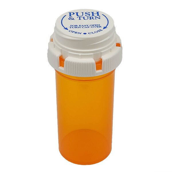 RX Systems Strata Amber Vials, 13 Dram, With Cap