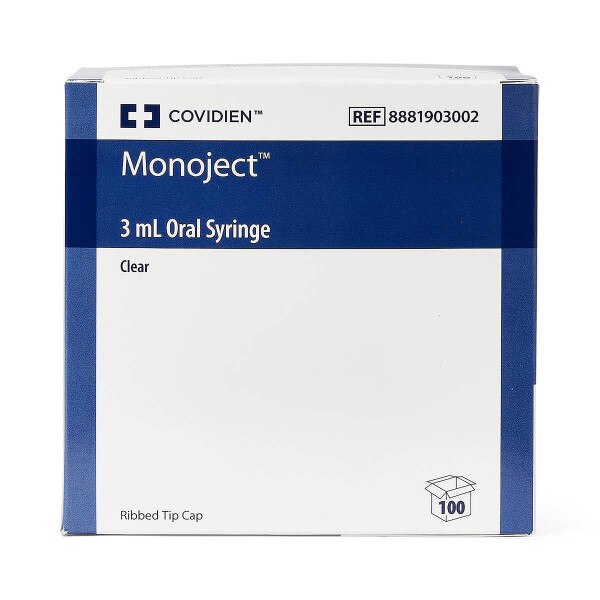 Cardinal Health Monoject, Oral Syringe, 3ml, Box | DiNovo